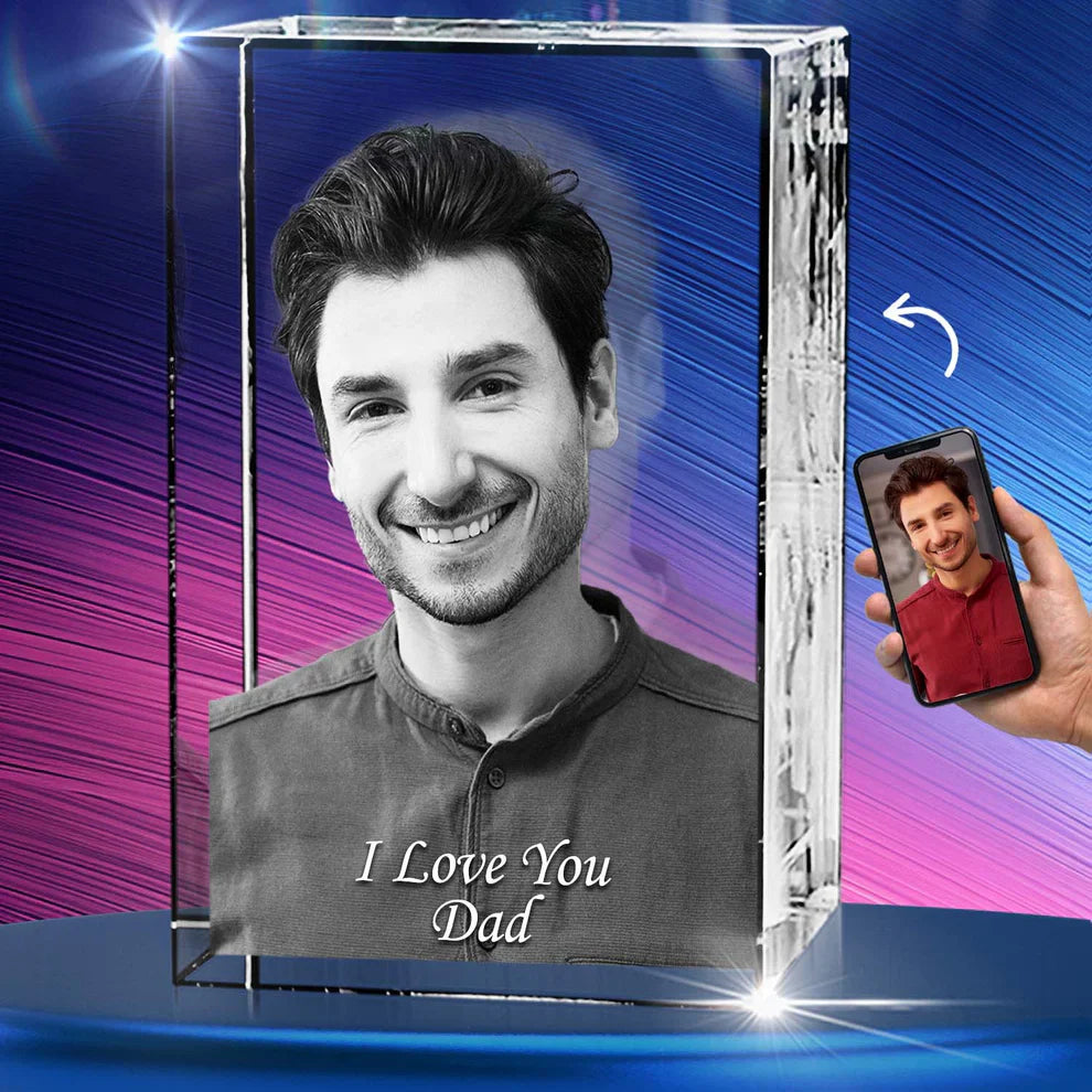 3D Cube Crystal Portrait – 3D Crystal Designs